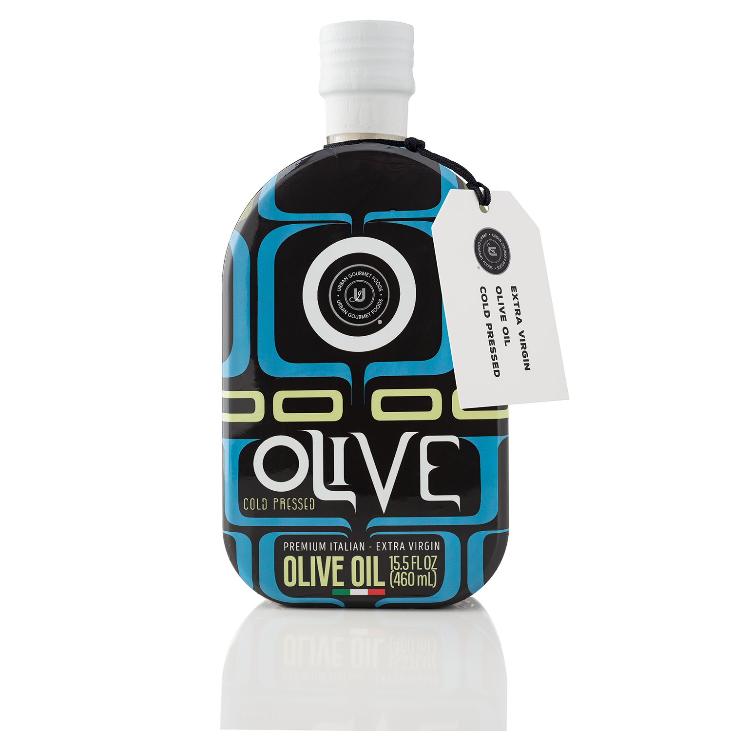 EVOO EXTRA VIRGIN OLIVE OIL in a designed Sleeve Glass bottle with a r ...
